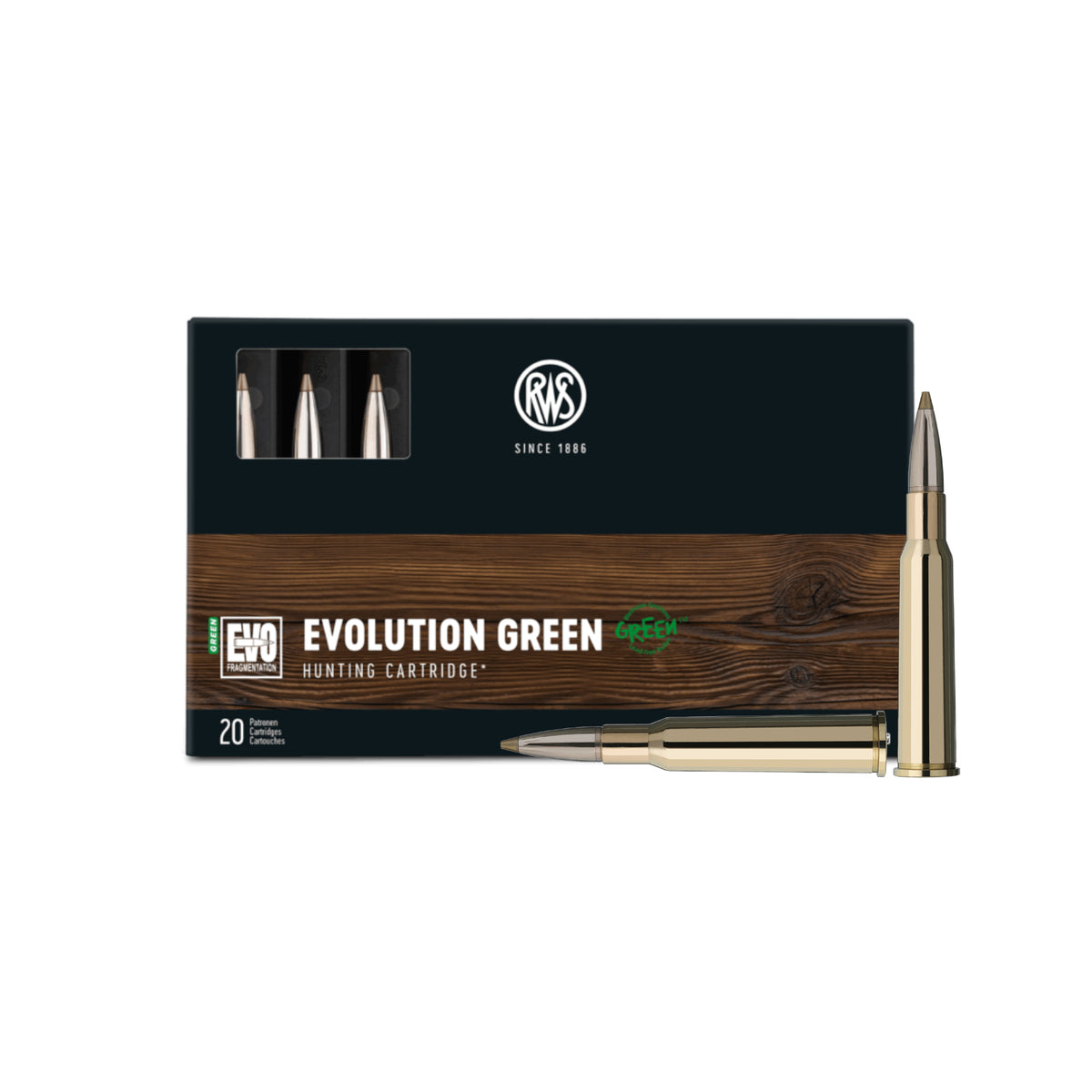 RWS Evolution Green Riffelpatroner - Kal. 7x57R – JAFI