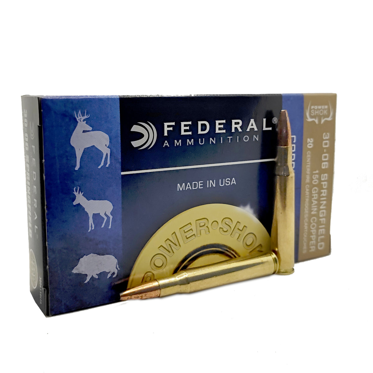 Federal Power Shock Copper Riffelpatroner - Kal. 30.06 Sprg. – JAFI